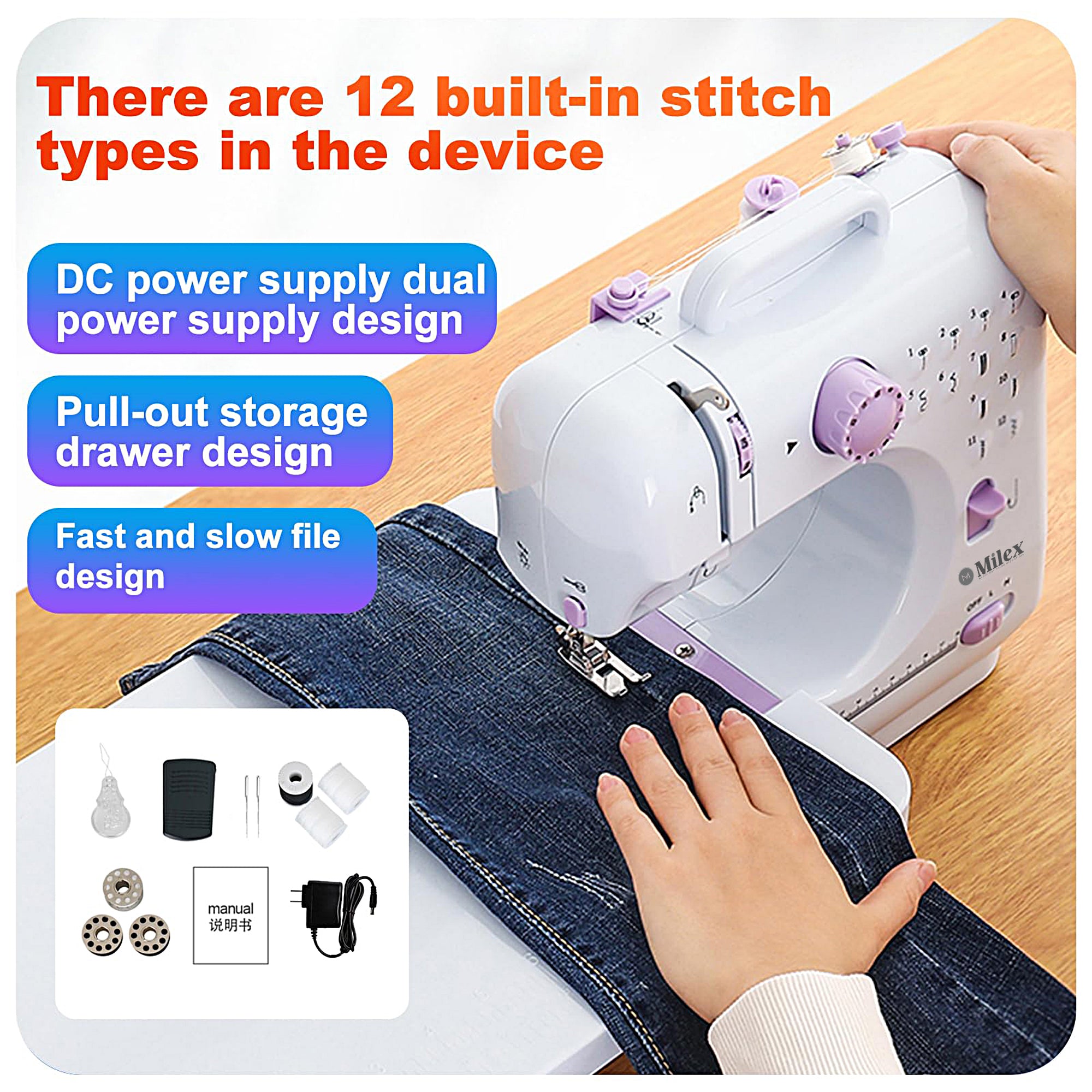 MILEX INSTA STITCH SEWING MACHINE – Milex USA