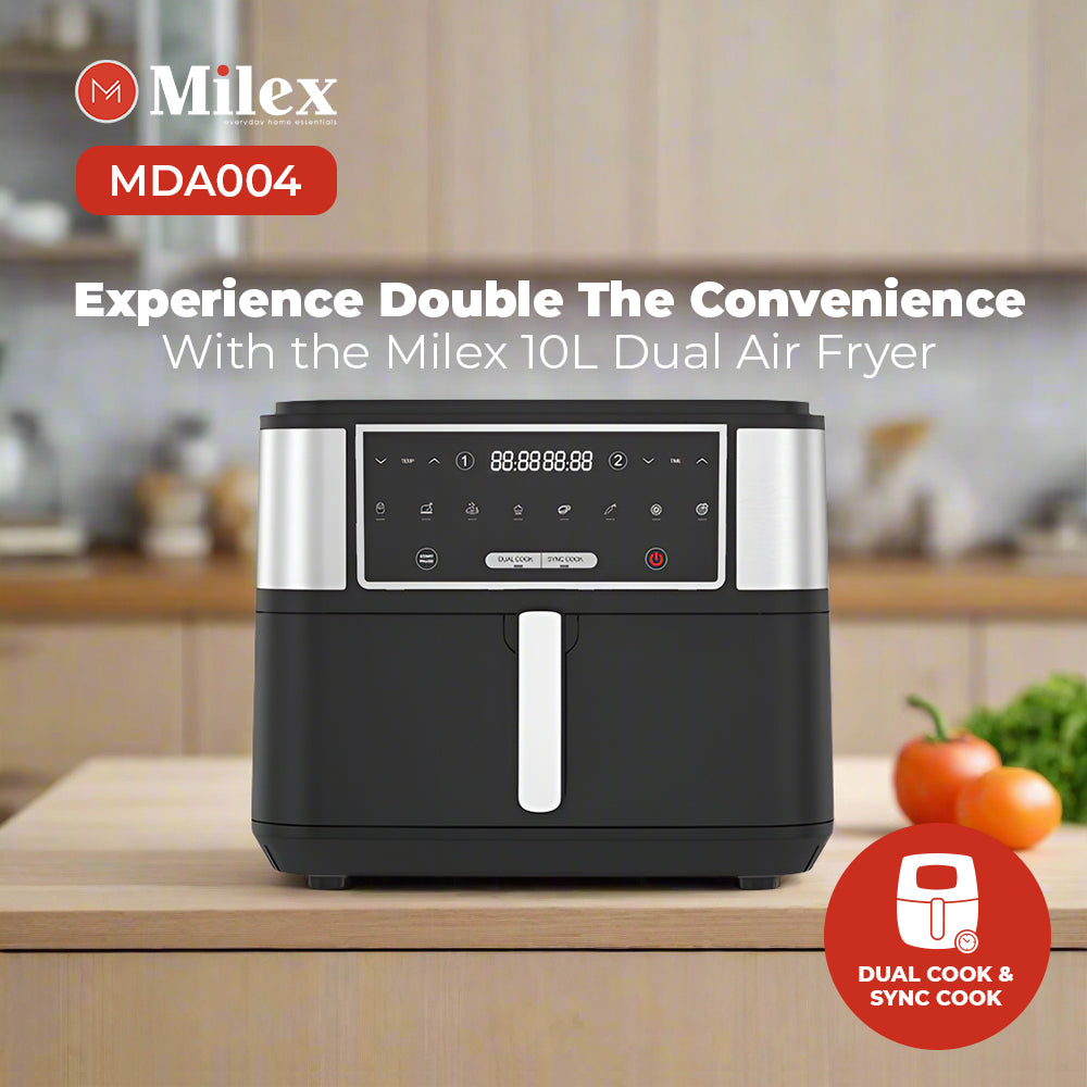 Milex 10L Dual Air Fryer – Milex USA