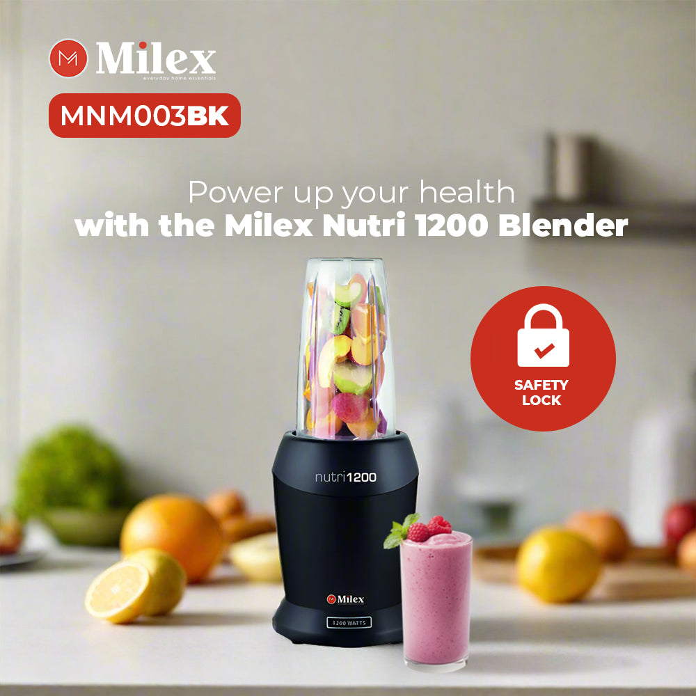 Milex Nutri 1200 Blender - Black – Milex USA