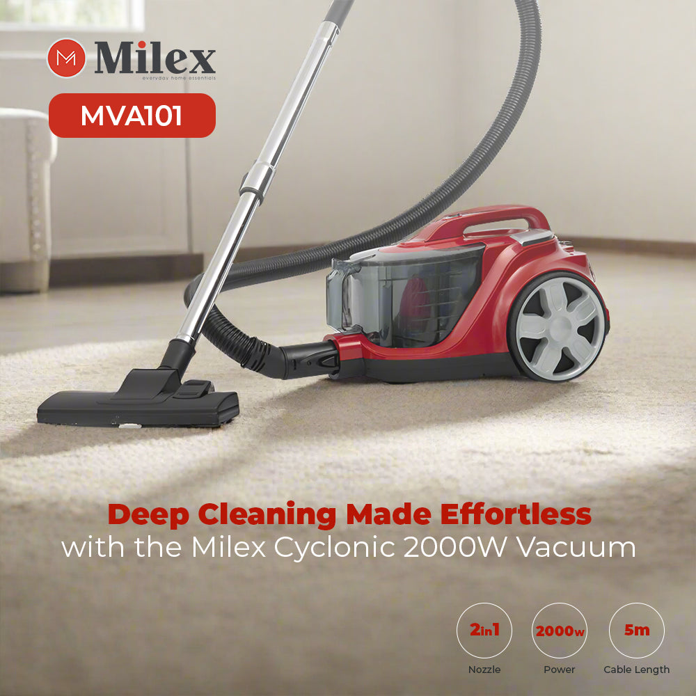 Milex Cyclonic 2000W Vacuum Cleaner – Milex USA