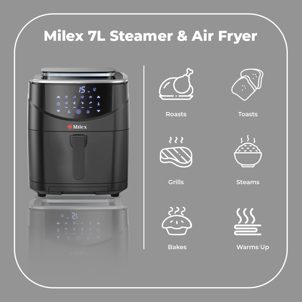 Milex 7L Steamer & Air Fryer – Milex USA